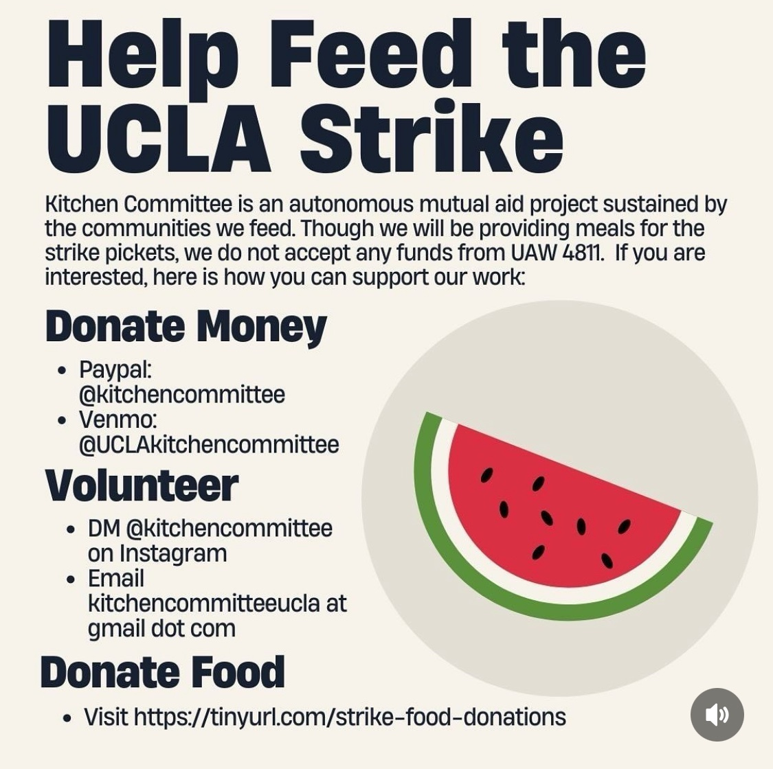 Help Feed the UCLA Strike (UCLA Kitchen Committee)[UAW 4811 Strike ...