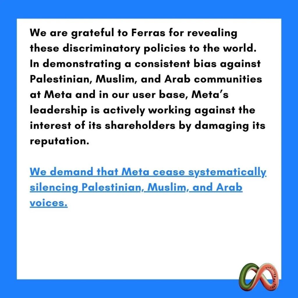 Statement on META’s Wrongful Termination of Ferras Hamad ...