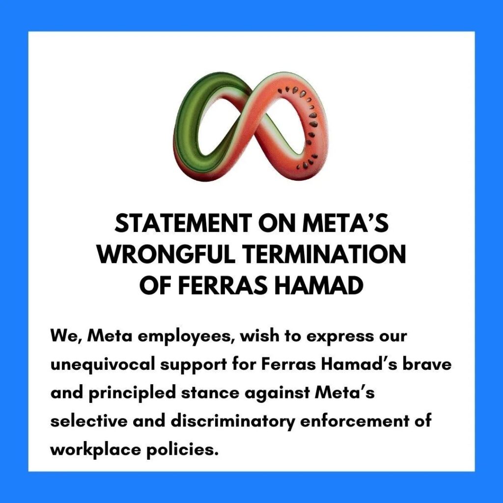 Statement on META’s Wrongful Termination of Ferras Hamad ...