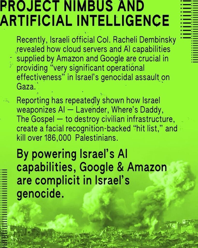 What is Project Nimbus (No Tech For Apartheid) | Labor for Palestine